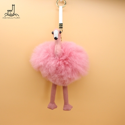 火烈鸟玩偶钥匙扣挂件