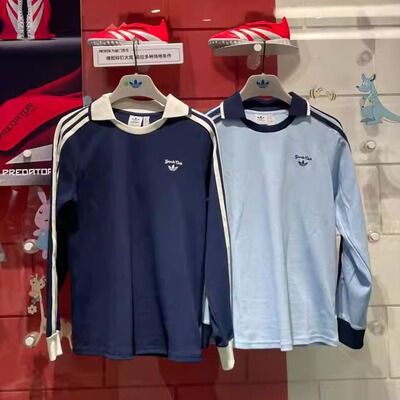 阿迪达斯三叶草女装2025款透气运动百搭休闲T恤衫JM8011 JM8012