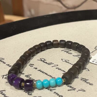 沉香奇楠南非舒俱来皇家紫直切沉香手串18k/16cm(泽兰)AZQ10285