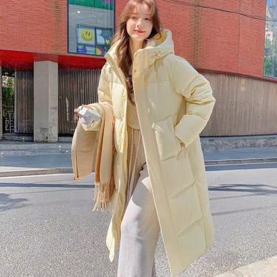 2025MM明摩女装长款超长过膝加厚宽松情侣冬羽绒棉服女季外套