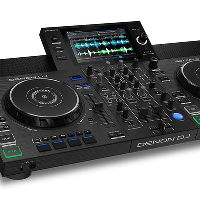 天龙Denon SC2一体机U盘DJ打碟机数码Serato软件自带音响一体机