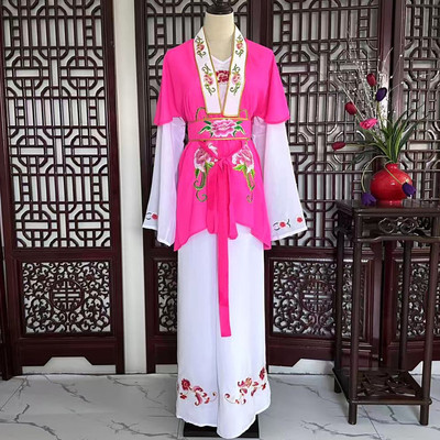 越剧戏剧新款古装丫环花旦戏服丫鬟服装黄梅戏演出服无袖坎肩戏曲