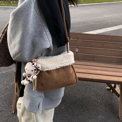 手机包毛绒小容量日韩单肩斜跨包