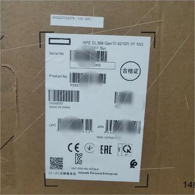 议价HPE DL388 Gen10 3206R 1P 16G N