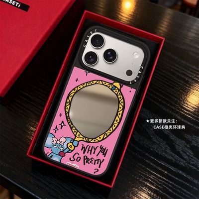 联名TIPSEVEN的奇幻之旅涂鸦牙妹适用iphone17promax手机壳16pro苹果15磁吸MagSafe镜面14plus卡通13