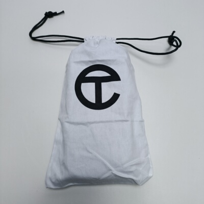 20*34cm黑白色鞋袋收纳袋防尘袋油蜡绳纯棉束口袋外贸满20元包邮