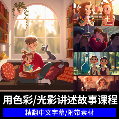 光影大师课IPAD数字插画线稿上色光影与色彩教程Aveline Stokart