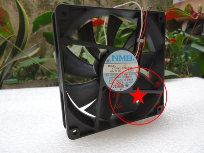 NMB 12CM厘米12025 变频器风扇 4710KL-07W-B56 48V 0.24A