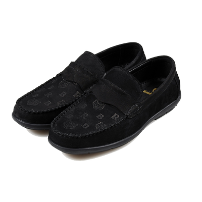 Raidy Boer/雷迪波尔男士新品牛正绒皮革休闲一脚蹬乐福鞋男 1016