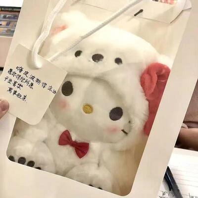 可爱玉桂狗kt猫公仔生日礼物