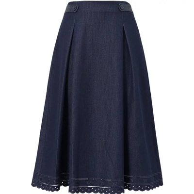 珂思正品镂空艺术设计中式复古风文艺秋季款高级半截裙EW01571Q7