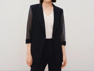 卡迪黛尔正品精致立裁西服薄款七分袖一粒扣外套CA01199P7/J1