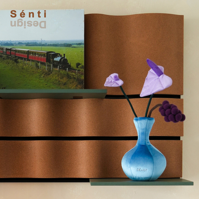 Sénti《摇香紫》布艺花瓶艺术盆栽异形枕客厅卧室床头创意装饰