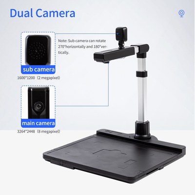 X1000 Document Camera Scanner A3 Capture Size Dual Camera US