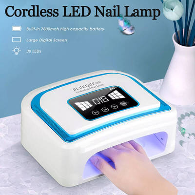 120W Built-in Battery Rechargeable UV Nail Lamp Curing Gel N
