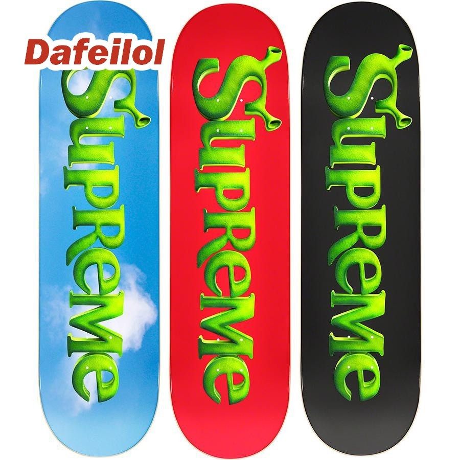 现货 Supreme 21FW Shrek Skateboard 史莱克 滑板 板面