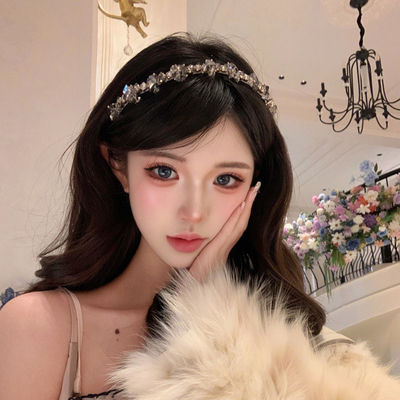 轻奢重工水钻波浪发箍