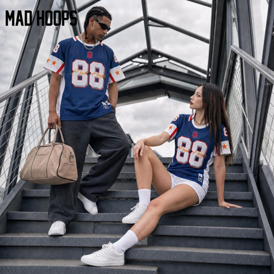 Madhoops速干篮球运动t恤男女情侣款美式短袖跑步训练服透气上衣