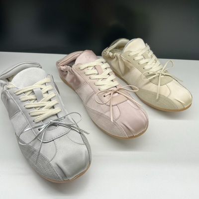 73 hheels女鞋2025新款女板鞋芭蕾女仙女风俏皮德训鞋百搭女单鞋