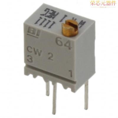 64WR200KLF原装「TRIMMER 200KOHM 0.25W PC PIN TOP」正品