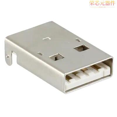 1734028-1原装「CONN PLUG USB2.0 TYPEA 4P SMD RA」正品