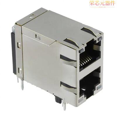 JXC0-1011NL原装「CONN JACK 2PORT 1000 BASE-T PCB」正品