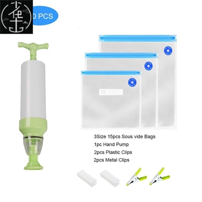 Reusable Vacuum Food Storage Bags Sous Vide Bag Kit Film Air