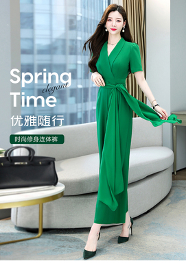 连体阔腿裤裙夏季新款女装