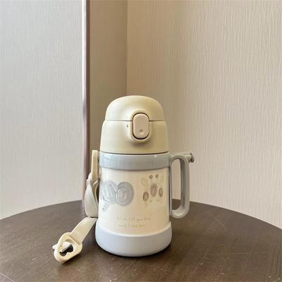 cottoli卡通小象不锈钢儿童水壶