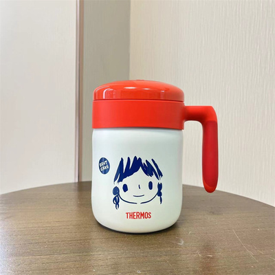 膳魔师桌面保温杯带把手茶隔520