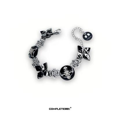 明星同款十字花八芒星纽扣手链