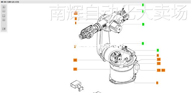 kr 30-3 库卡机器人配件销售00-117-606 Drehstrom-Servomotor