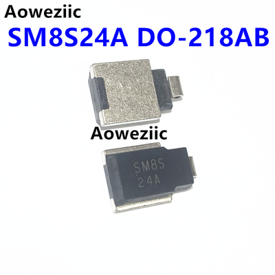 1个 SM8S24A DO-218AB 单向TVS 24V截止 瞬态抑制二极管 全新原装