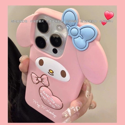 卡通美乐蒂苹果17ProMAX手机壳苹果1716Pro1514131211硅胶4G578XR