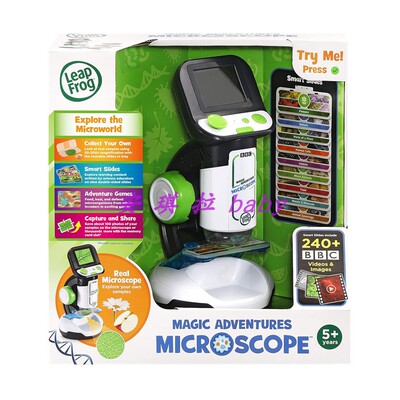 现货  leap frog跳跳蛙英文探索显微镜 儿童生物昆虫植物科学实验