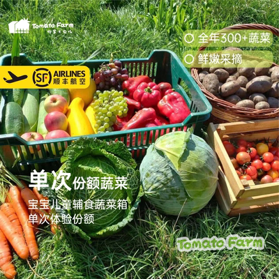 【顺丰京东】宝宝儿童辅食蔬菜箱 单次体验健康安心蔬菜顺丰·9斤