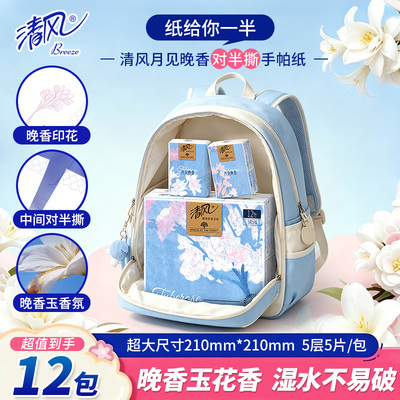 【分享对半撕】清风手帕纸12大包