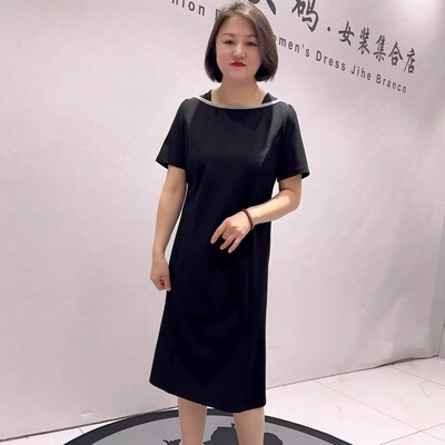 芮娜依莲夏季新款大码气质连衣裙