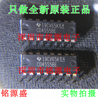 【铭源电子】全新原装 CD4555BE CD4555B CD4555 DIP16 直插 芯片