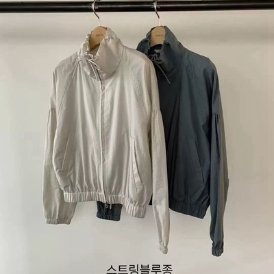 韩国代购通勤百搭立领薄外套