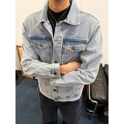 美式复古街头牛仔外套