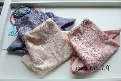 出口日本纯棉中腰包臀不勒女内裤