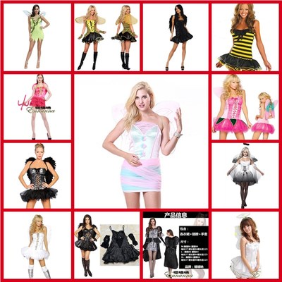 万圣节花仙子森林小精灵演出服装