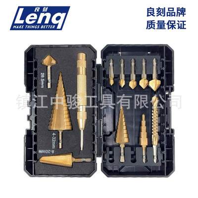 12pcs钻攻倒锯齿阶梯钻套装Countersink & Cone Drills Set