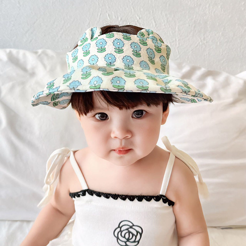 2026夏季防晒可爱儿童遮阳贝壳空顶帽 户外太阳帽 婴幼儿宝宝帽子