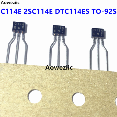 10个 2SC114-ES C114 DTC114ES 直插TO-92S 晶体三极管带电阻原装