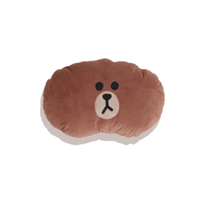 LINEFRIENDS布朗熊素乐热水袋非充电式女友暖手宝热敷肚子卡通可爱毛绒抱枕暖宝宝电热宝学生暖水袋logo定制