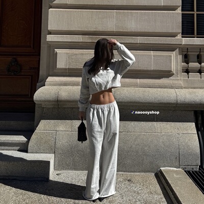 正品代购withjean老钱休闲风套装