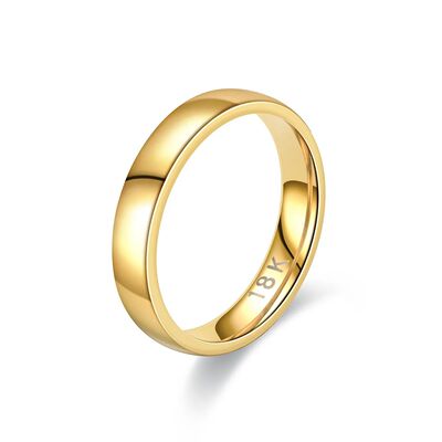 Gold Plated Ring Colour Women's Simple Couple's Wedding