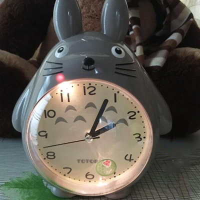 Totoro Alarm Clock Kids Clock Children's Bedroom Bedside Clo